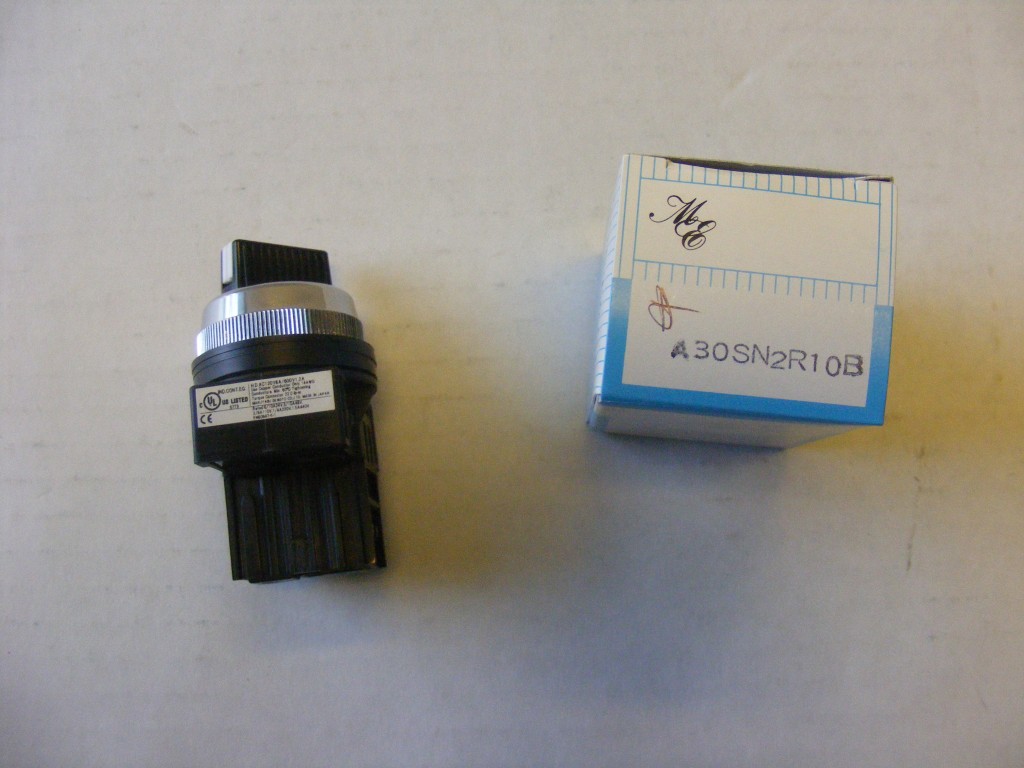 A30SN2R10B, 2 Position Knob Operated Spring Return Selector Switch ...