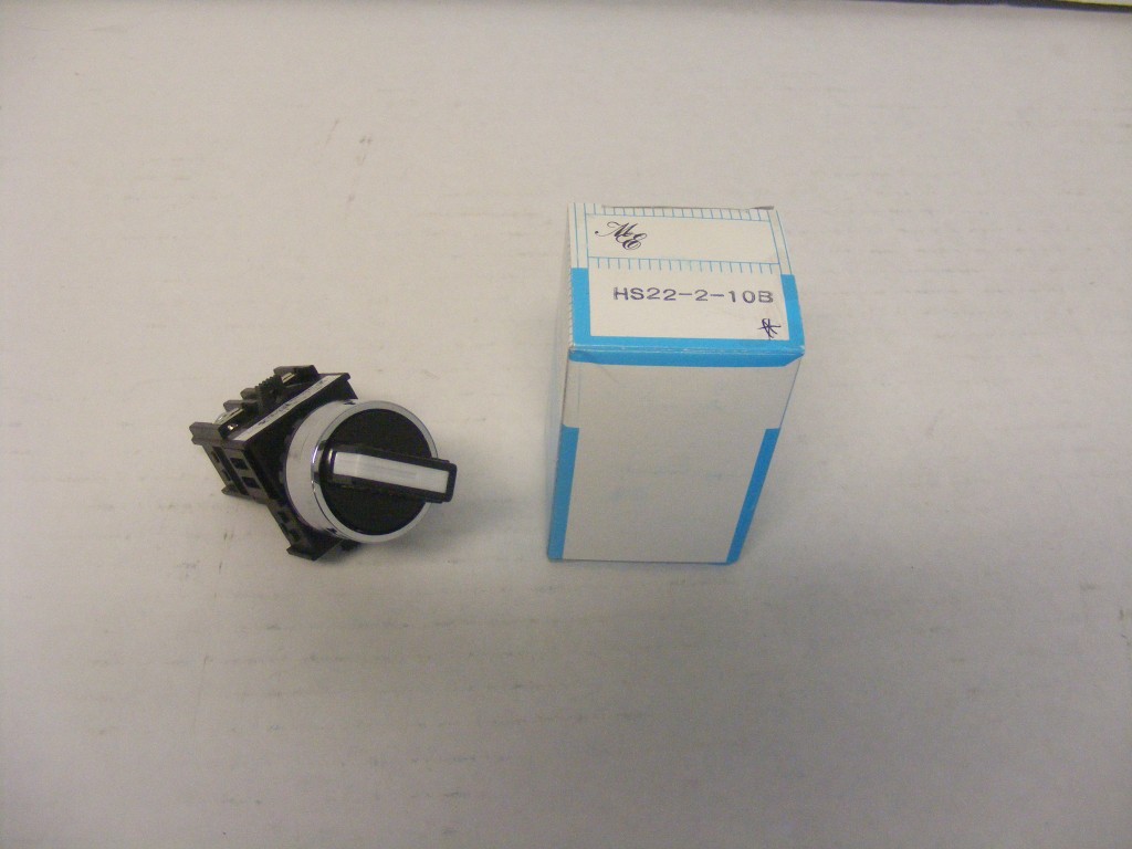 HS22-2-10B, 2 Position Knob Operated Selector Switch - Salinger Electric
