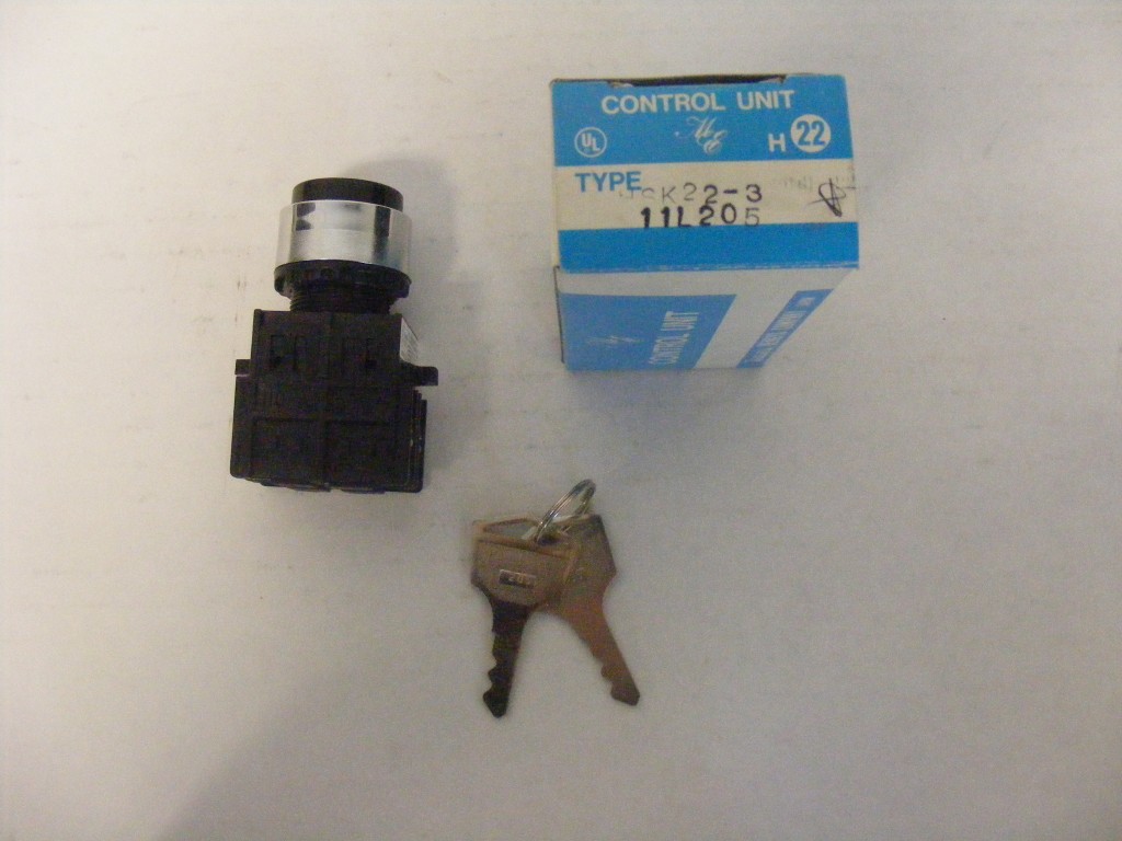 HSK22-311L, 3 Position Key Operated Selector Switch - Salinger Electric